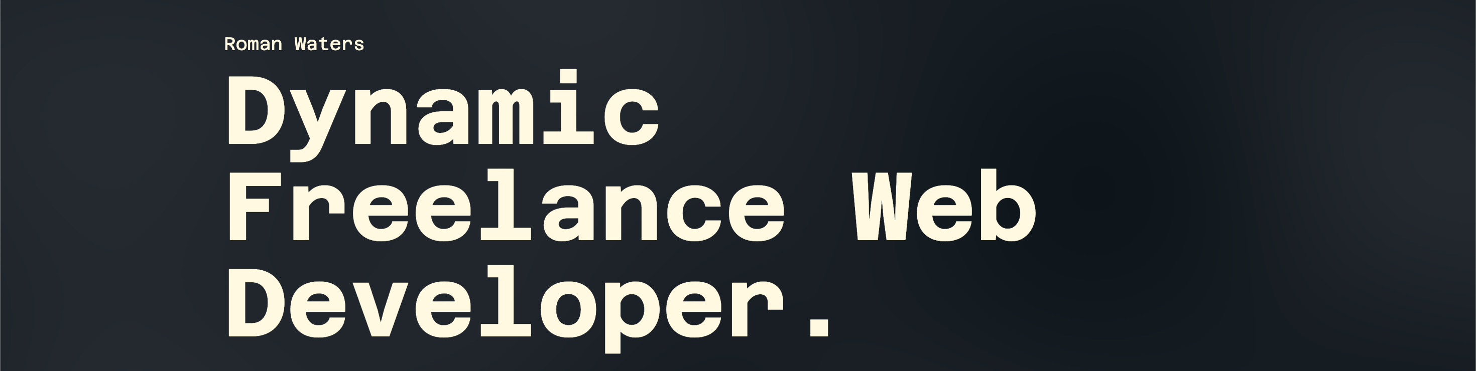 My Site Case Study | Freelance Web Developer | Roman Waters